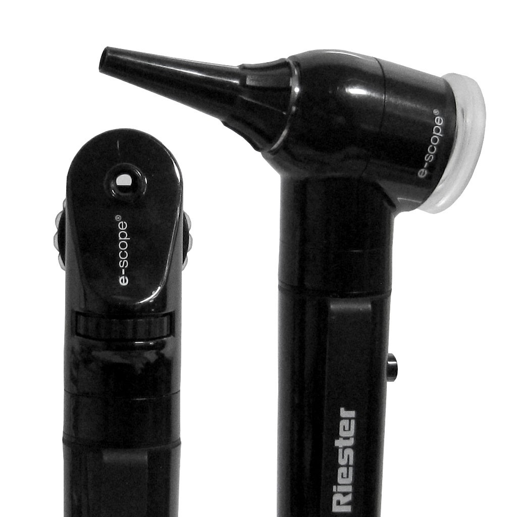 Riester e-Scope Otoscope & Ophthalmoscope Set, Black XL 2.5V ...